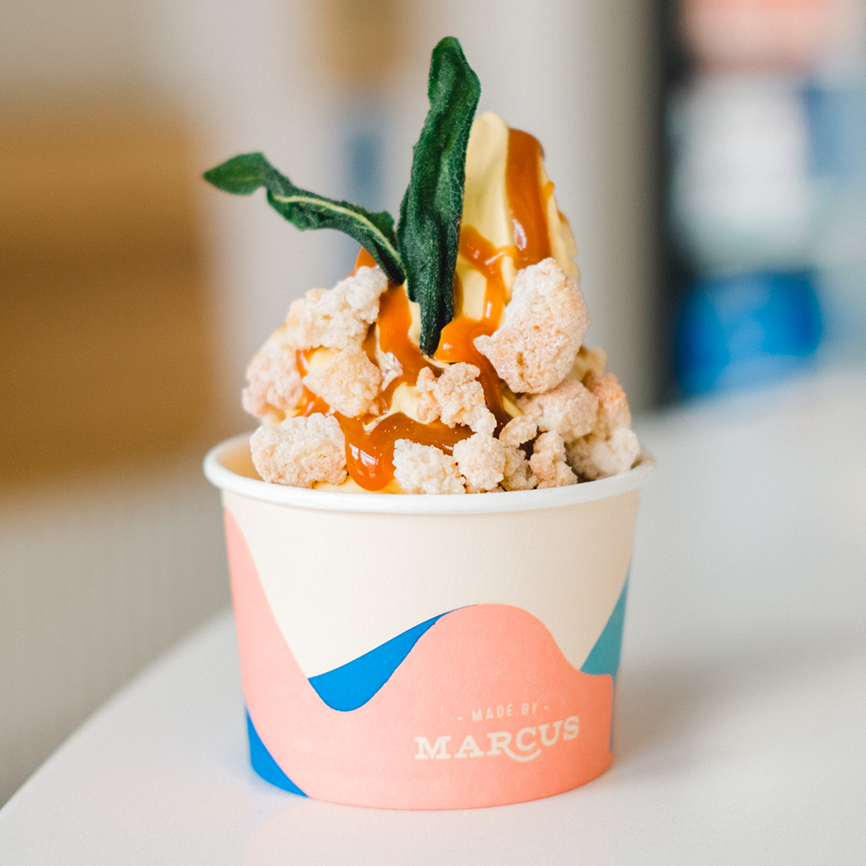 Made by Marcus. Small Batch Ice Cream.